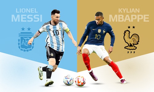 [Infographic] World Cup final comparison: Messi vs Mbappe