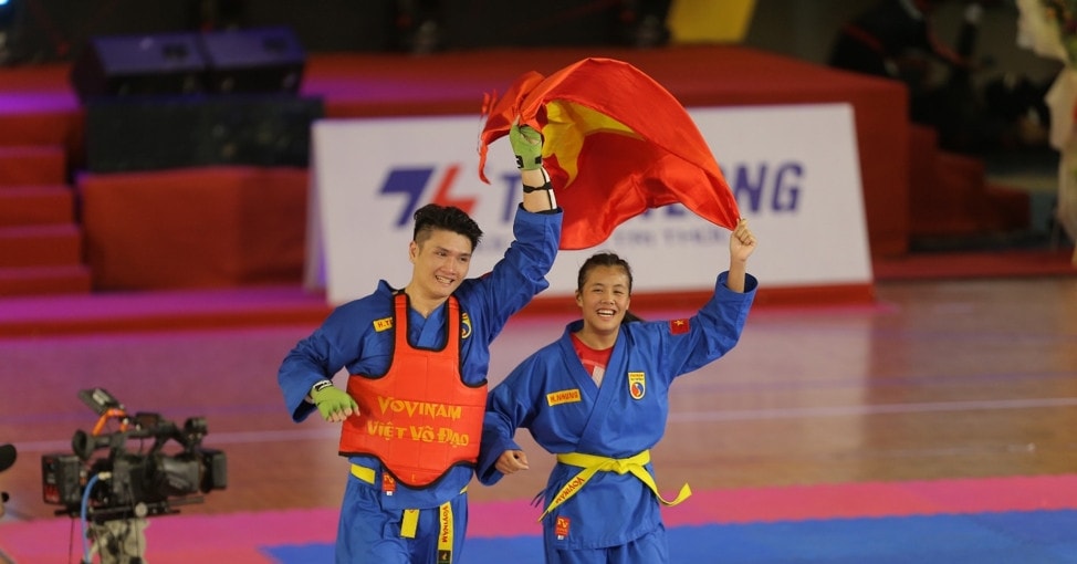 Việt Nam lần đầu vô địch Vovinam thế giới hạng 92kg