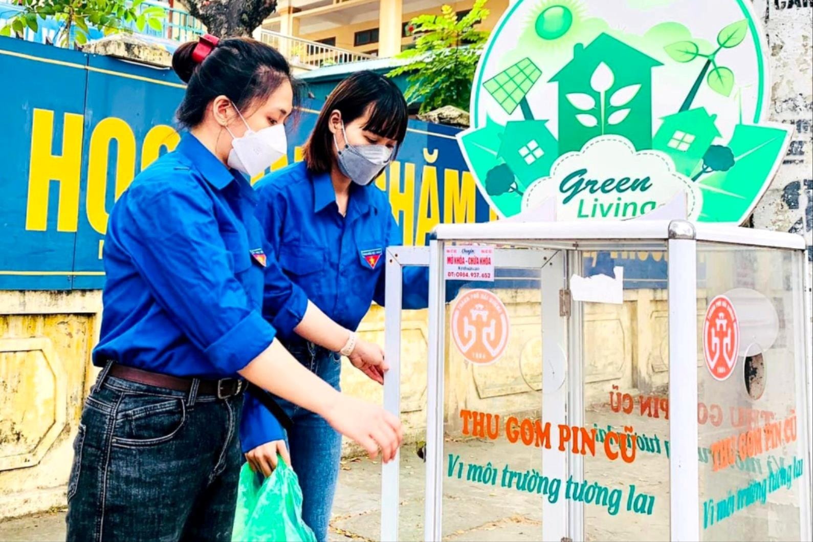 Tuổi trẻ TP Hải Dương duy trì gần 100 thùng thu gom pin cũ