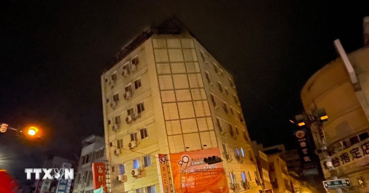 Động đất mạnh khiến nhiều tòa nhà ở Đài Loan rung chuyển