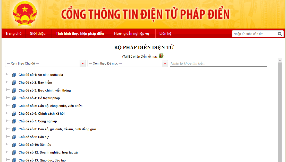 Phê duyệt kết quả pháp điển hệ thống quy phạm pháp luật với 7 chủ đề và ...