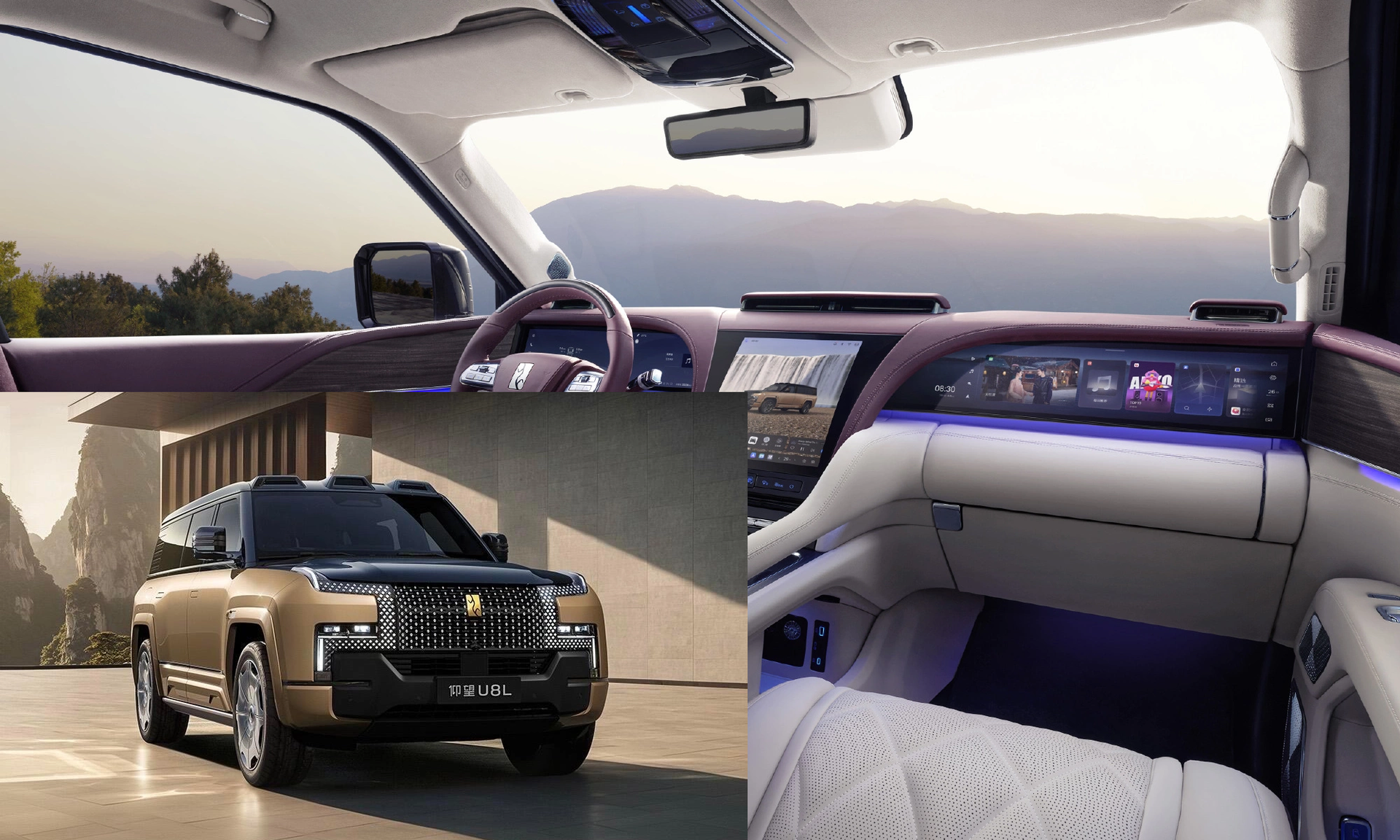 Xe BYD Yangwang U8L - SUV hybrid biết bơi